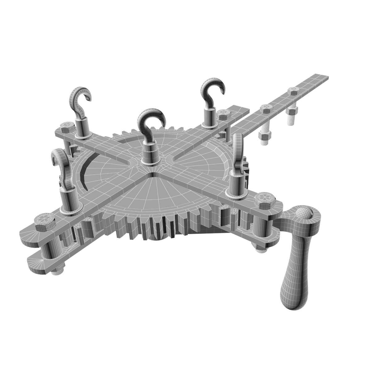 3D model old rope machine - TurboSquid 1327163