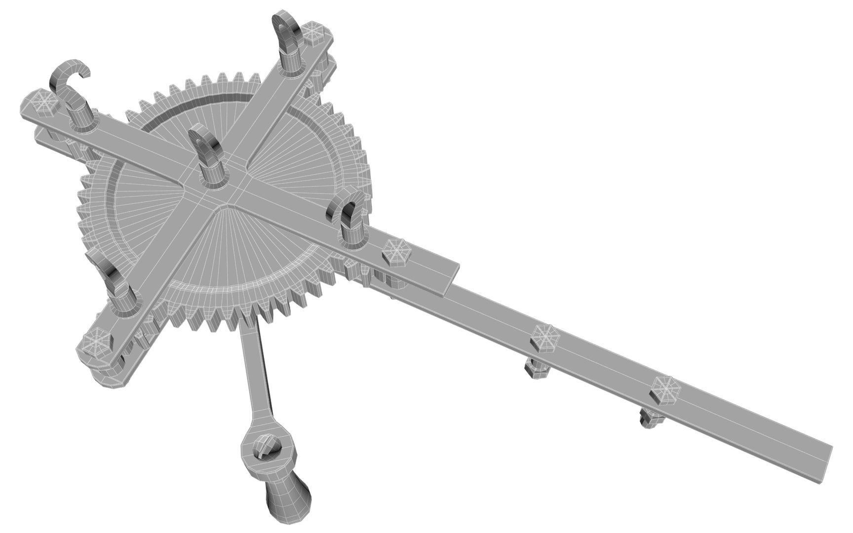 3D Model Old Rope Machine - TurboSquid 1327163