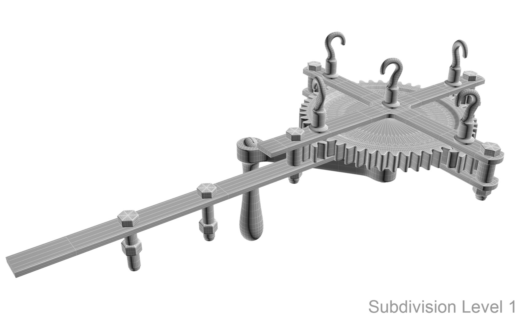 3D Model Old Rope Machine - TurboSquid 1327163