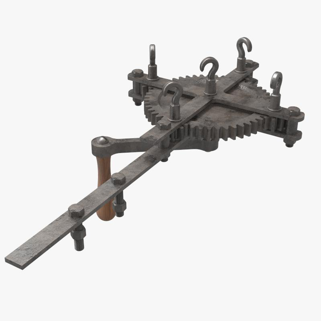 3D model old rope machine - TurboSquid 1327163