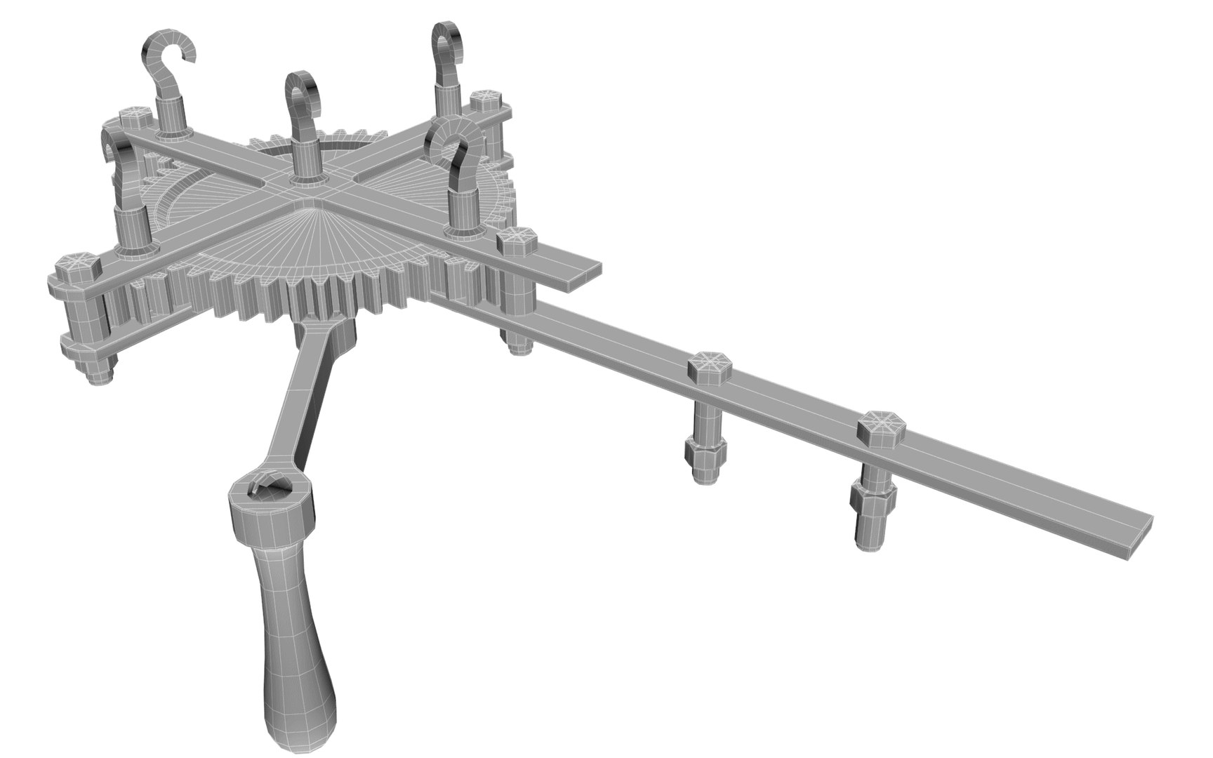 3D Model Old Rope Machine - TurboSquid 1327163