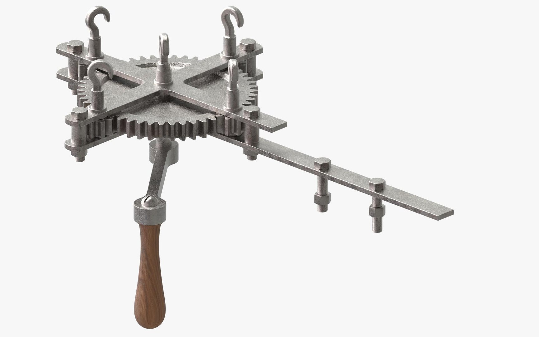 3D Model Old Rope Machine - TurboSquid 1327163