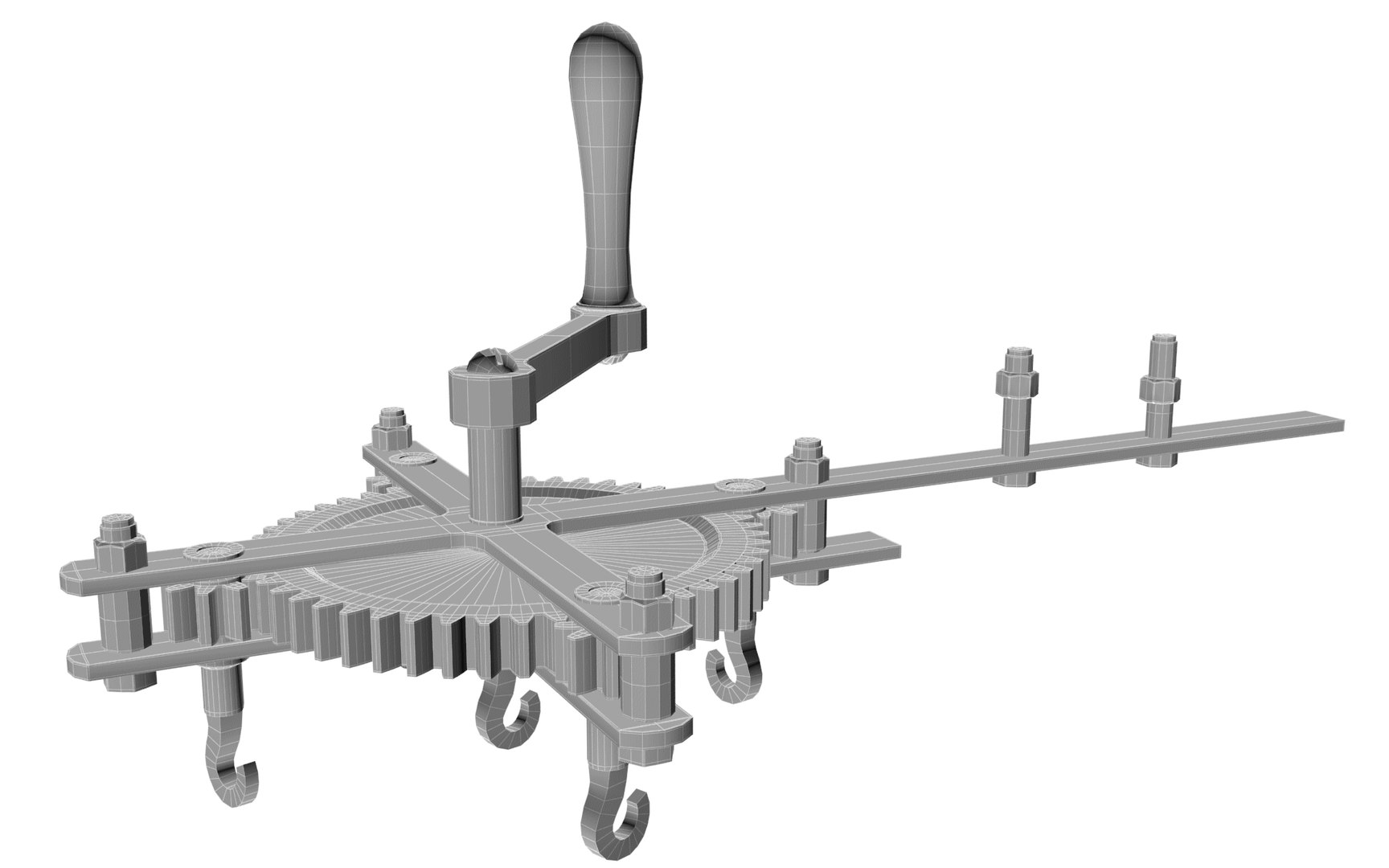 3D Model Old Rope Machine - TurboSquid 1327163