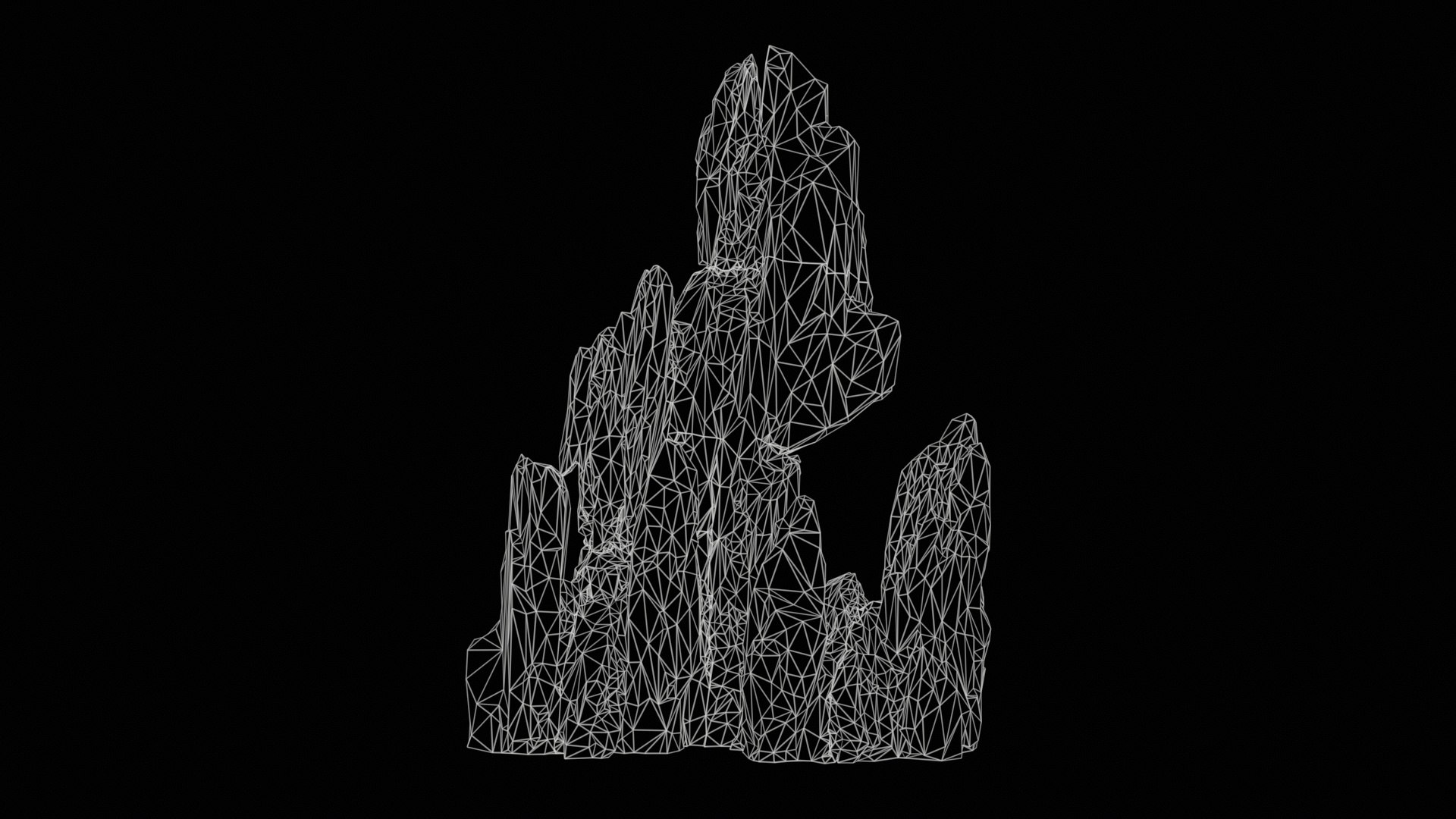 3D Pointy Rock 1 Remastered - TurboSquid 2362627