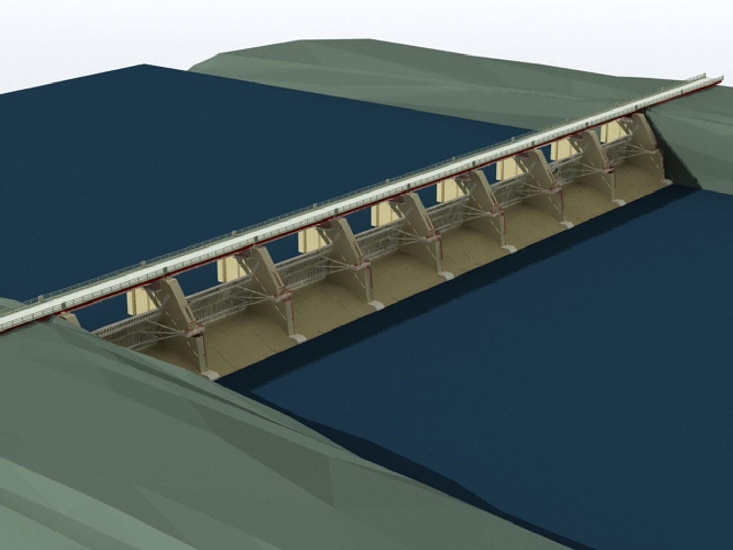 Water Dam Bridge Max