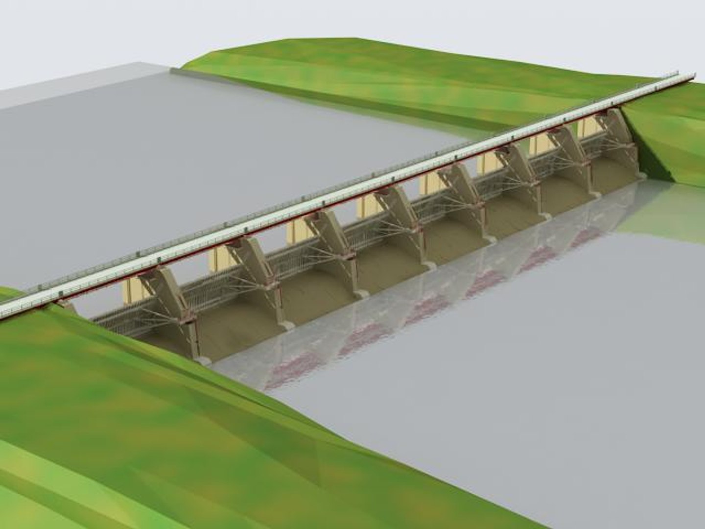 Water Dam Bridge Max