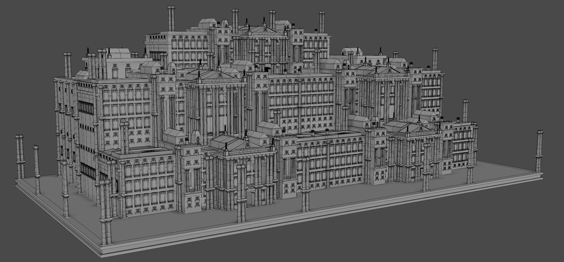3D Big Palace Building - TurboSquid 2405790