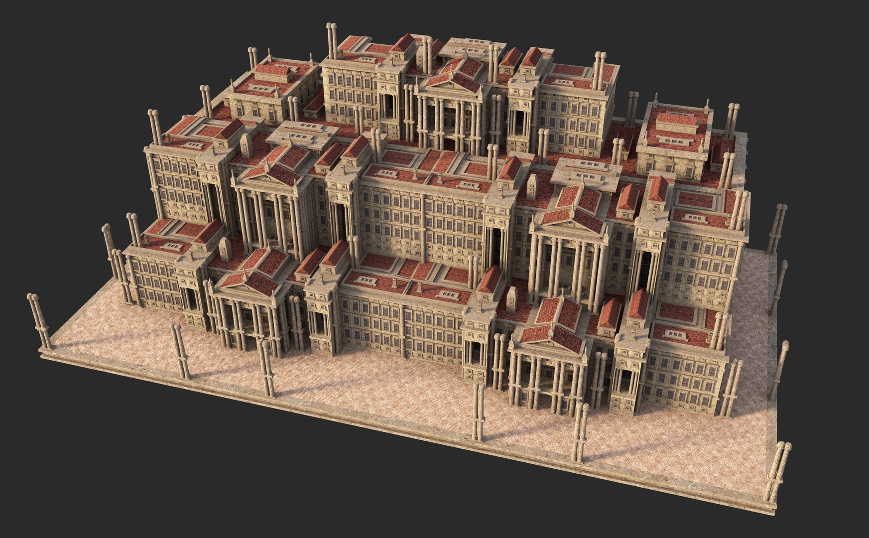 3D Big Palace Building - TurboSquid 2405790