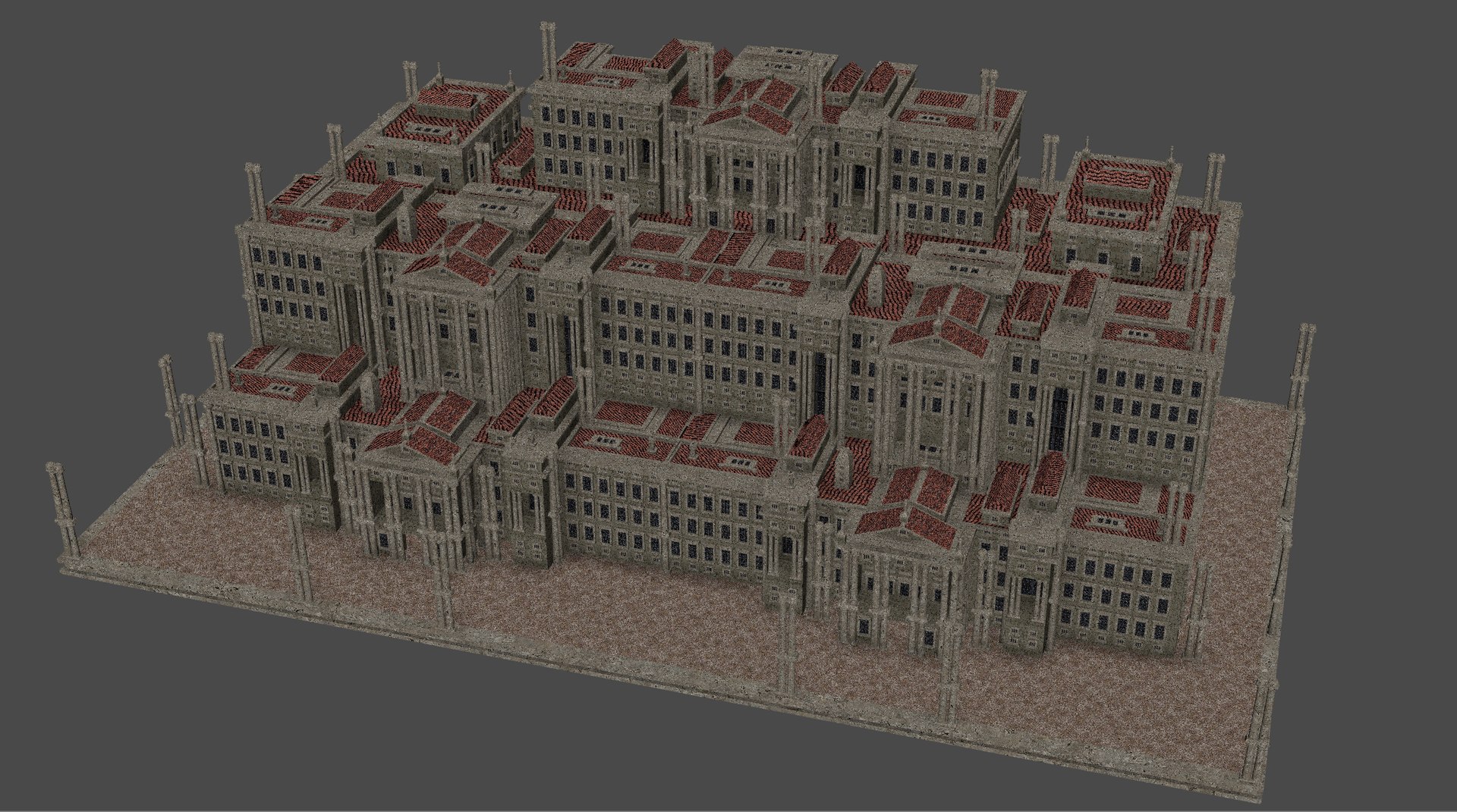 3D Big Palace Building - TurboSquid 2405790