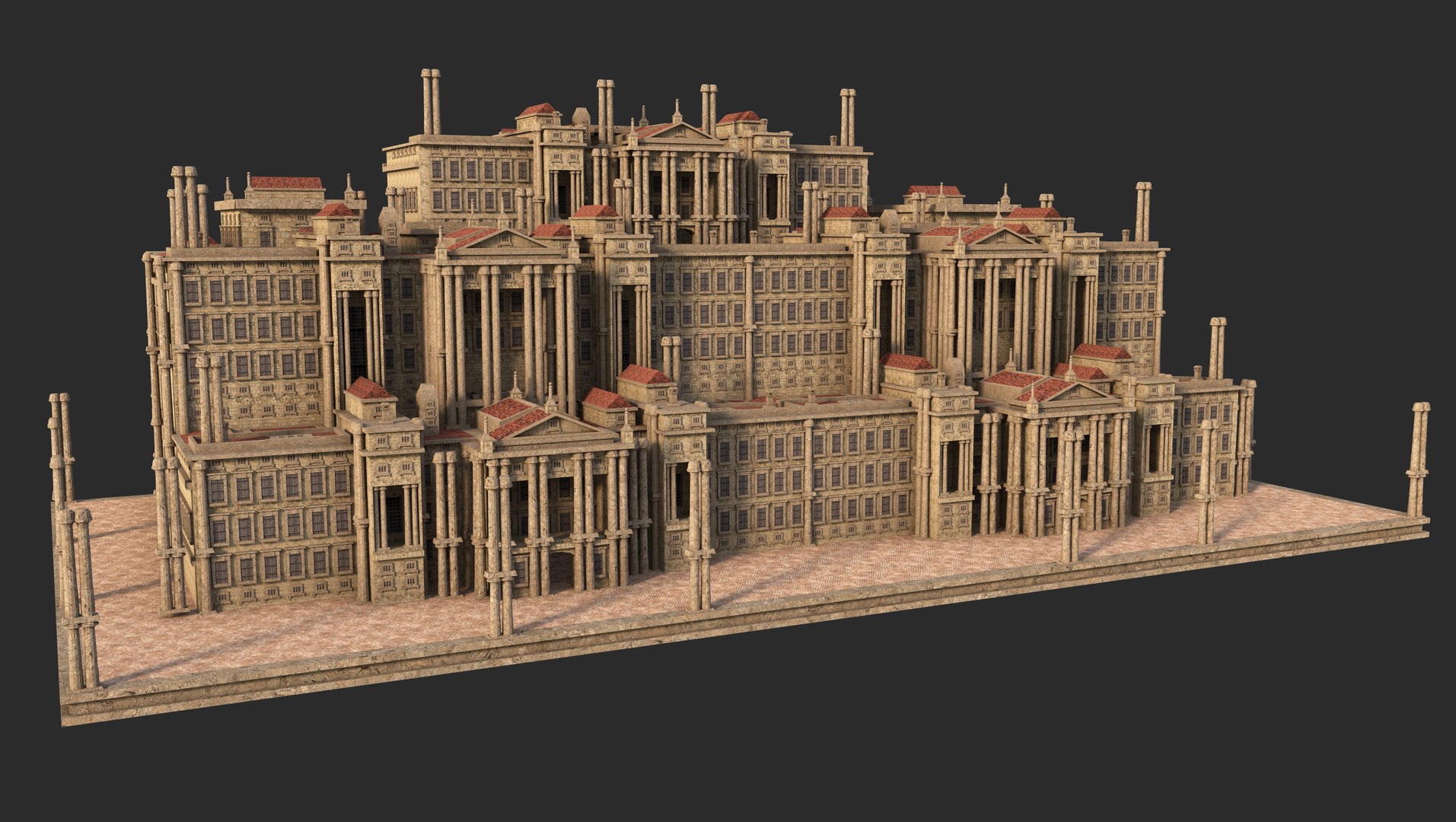 3D Big Palace Building - TurboSquid 2405790