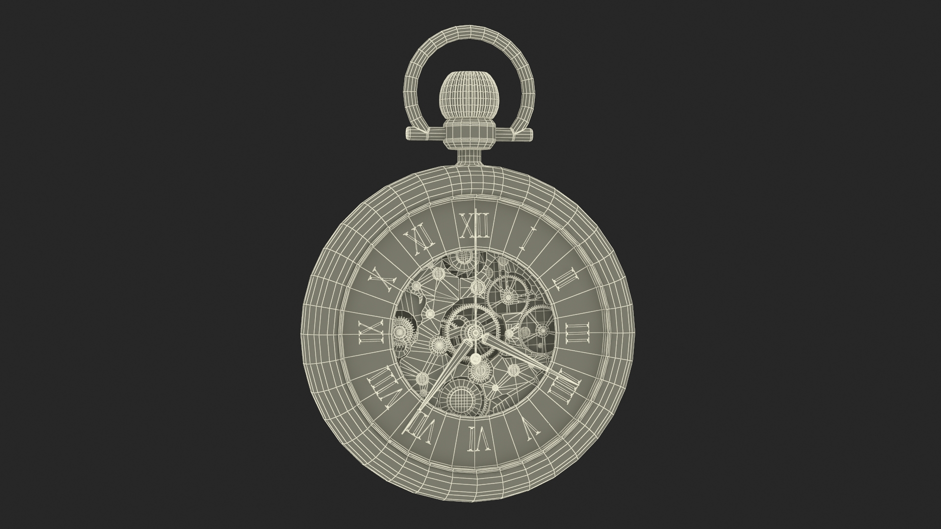 Gold Antique Pocket Watch Animated 3D Model - TurboSquid 2271645