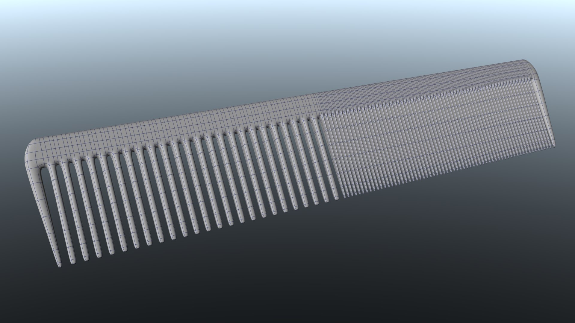 3D Model Realistic Plastic Comb - TurboSquid 2348317