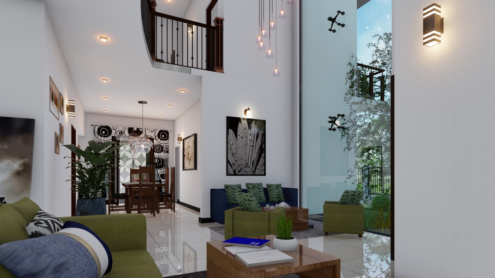 Double Story House 003 With Interior Model - TurboSquid 2119475