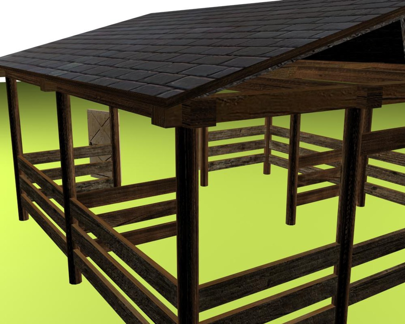 3d Animal Horse Pen Stall