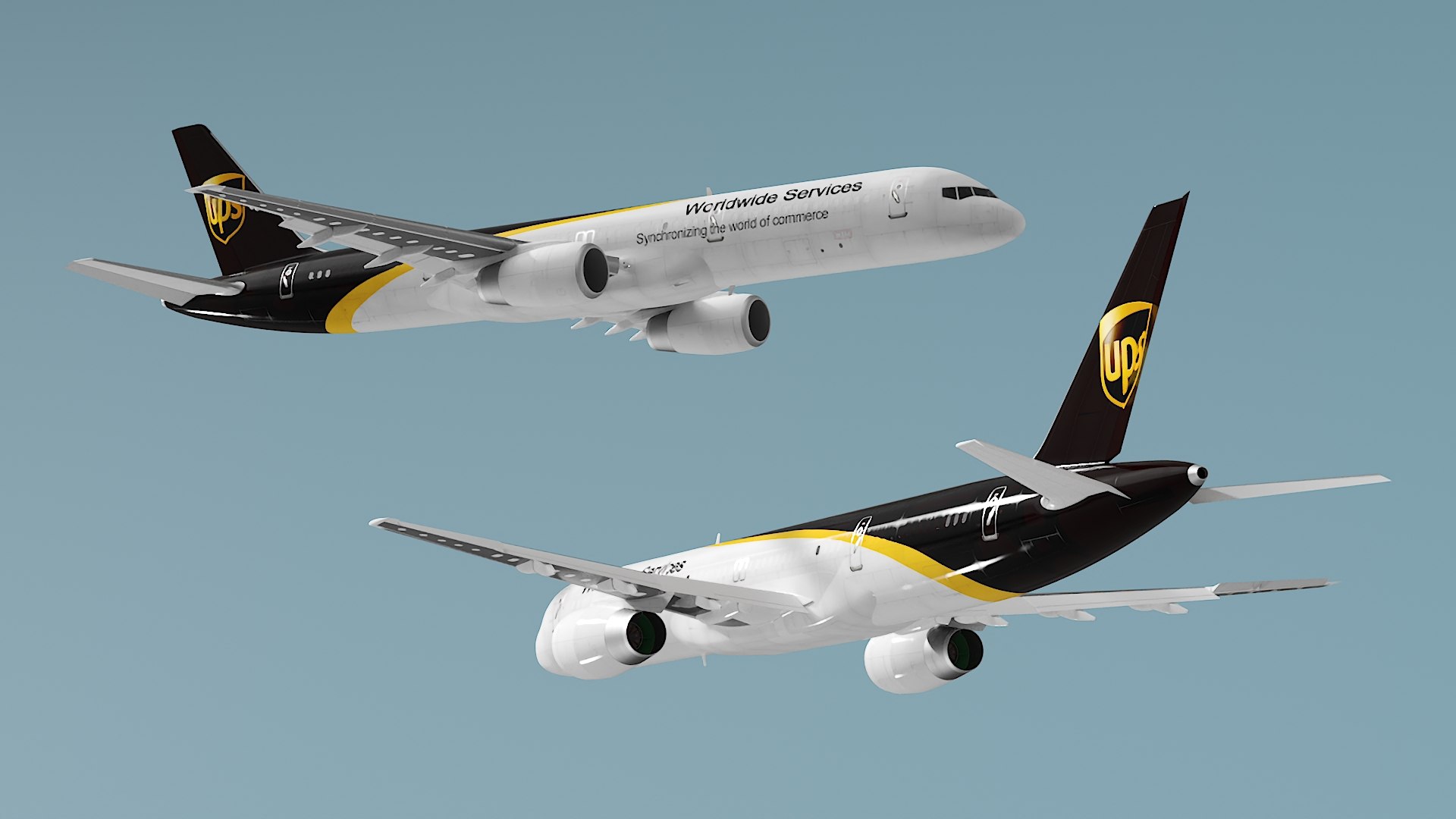 UPS Boeing 767 Cargo Plane Rigged Model - TurboSquid 2350576