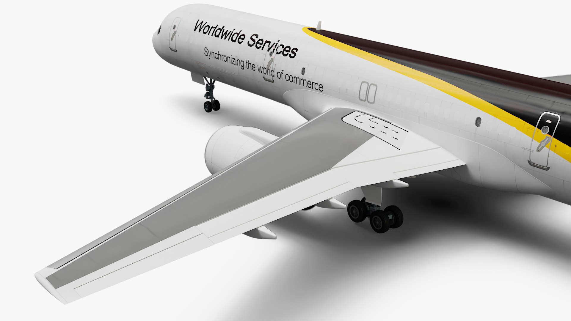 UPS Boeing 767 Cargo Plane Rigged Model - TurboSquid 2350576