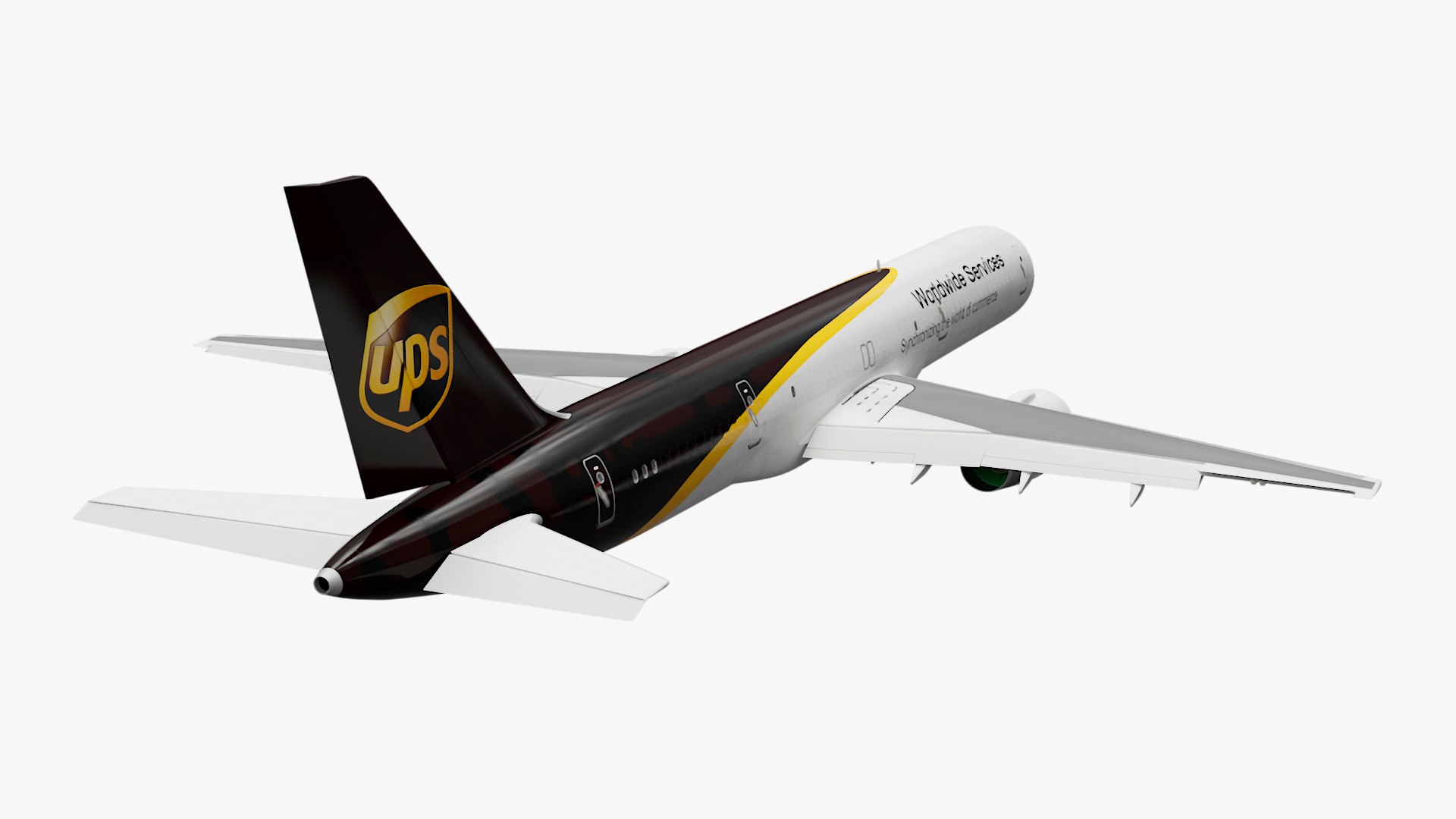 UPS Boeing 767 Cargo Plane Rigged Model - TurboSquid 2350576