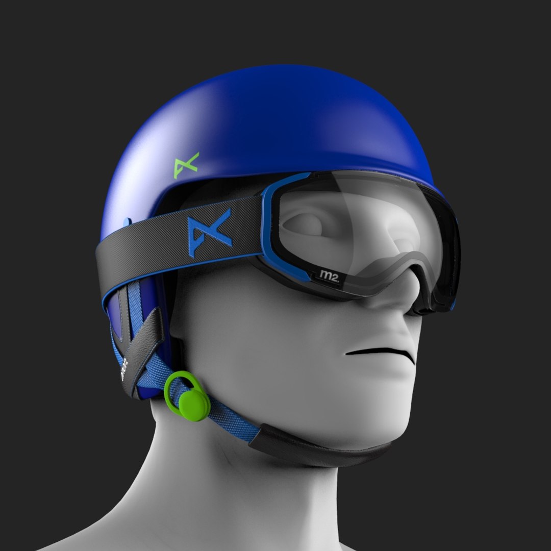Anon Helmet 3d Model