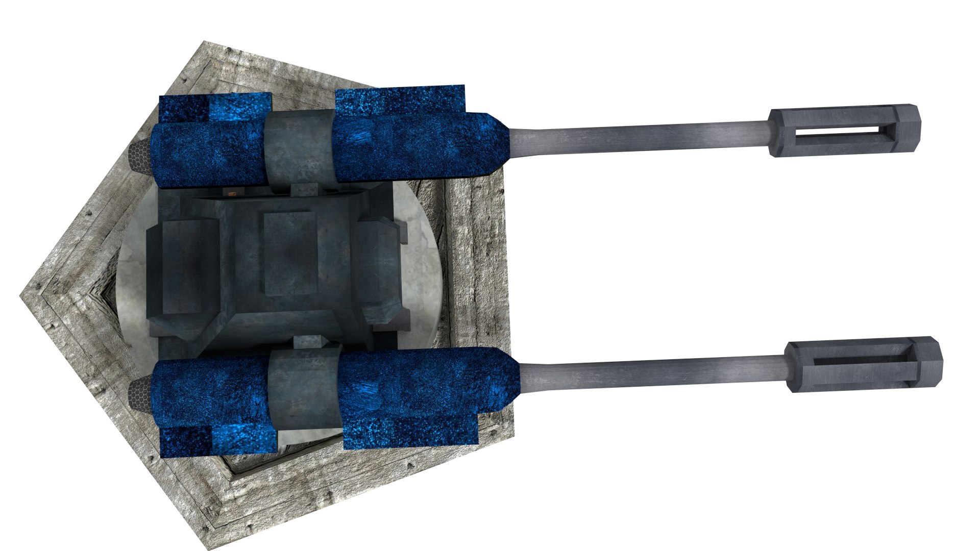 3d Double Gun Turret