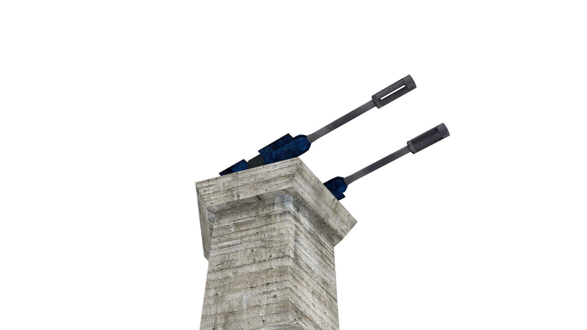 3d Double Gun Turret