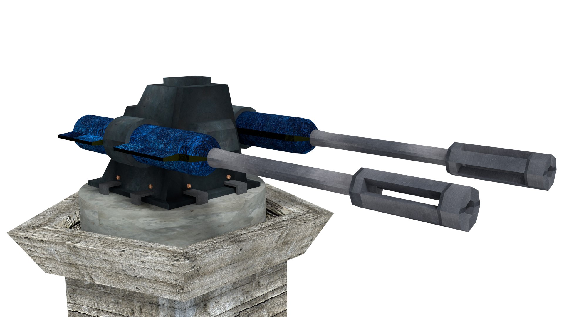 3d Double Gun Turret