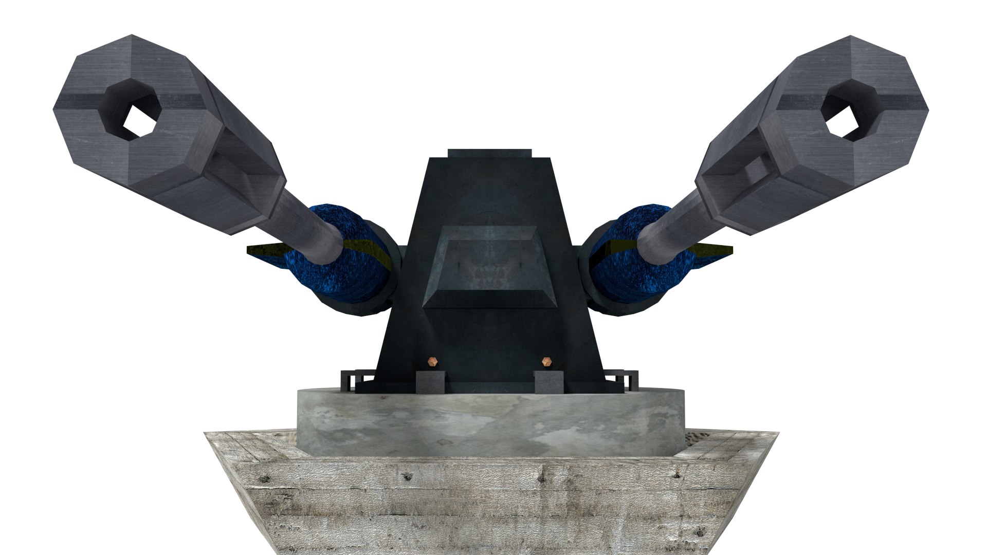 3d Double Gun Turret