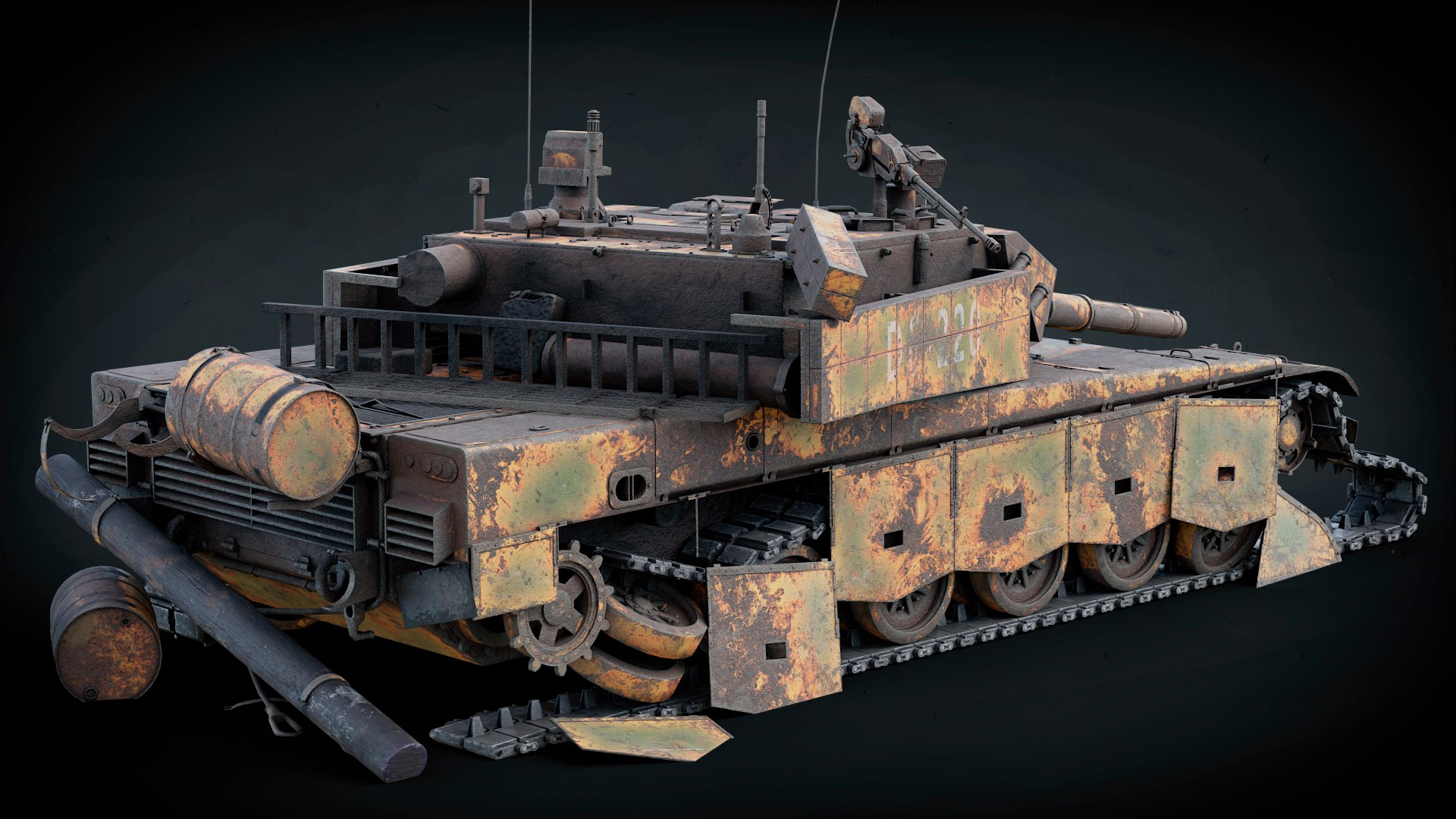 3D Burnt Type 99 Chinese Main Battle Tank Model - TurboSquid 2150118