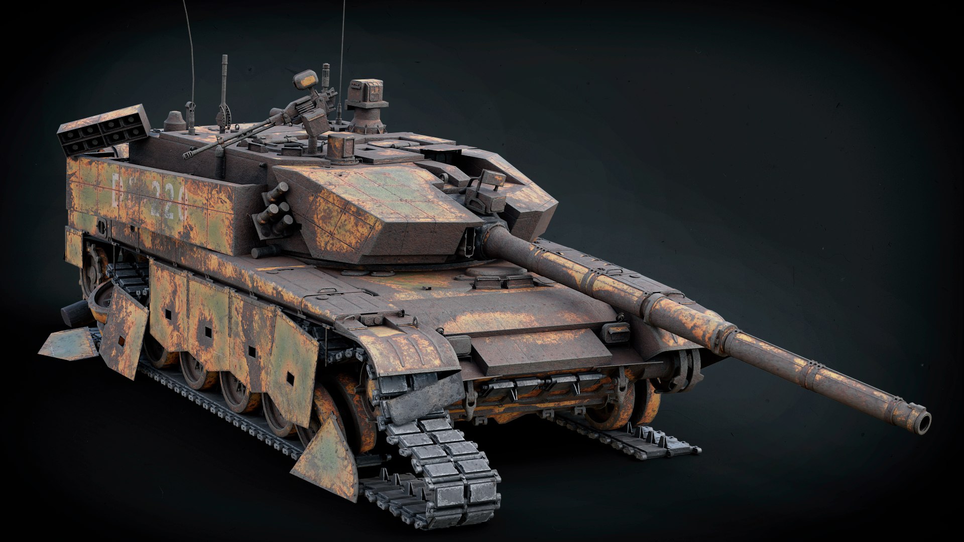 3D Burnt Type 99 Chinese Main Battle Tank Model - TurboSquid 2150118