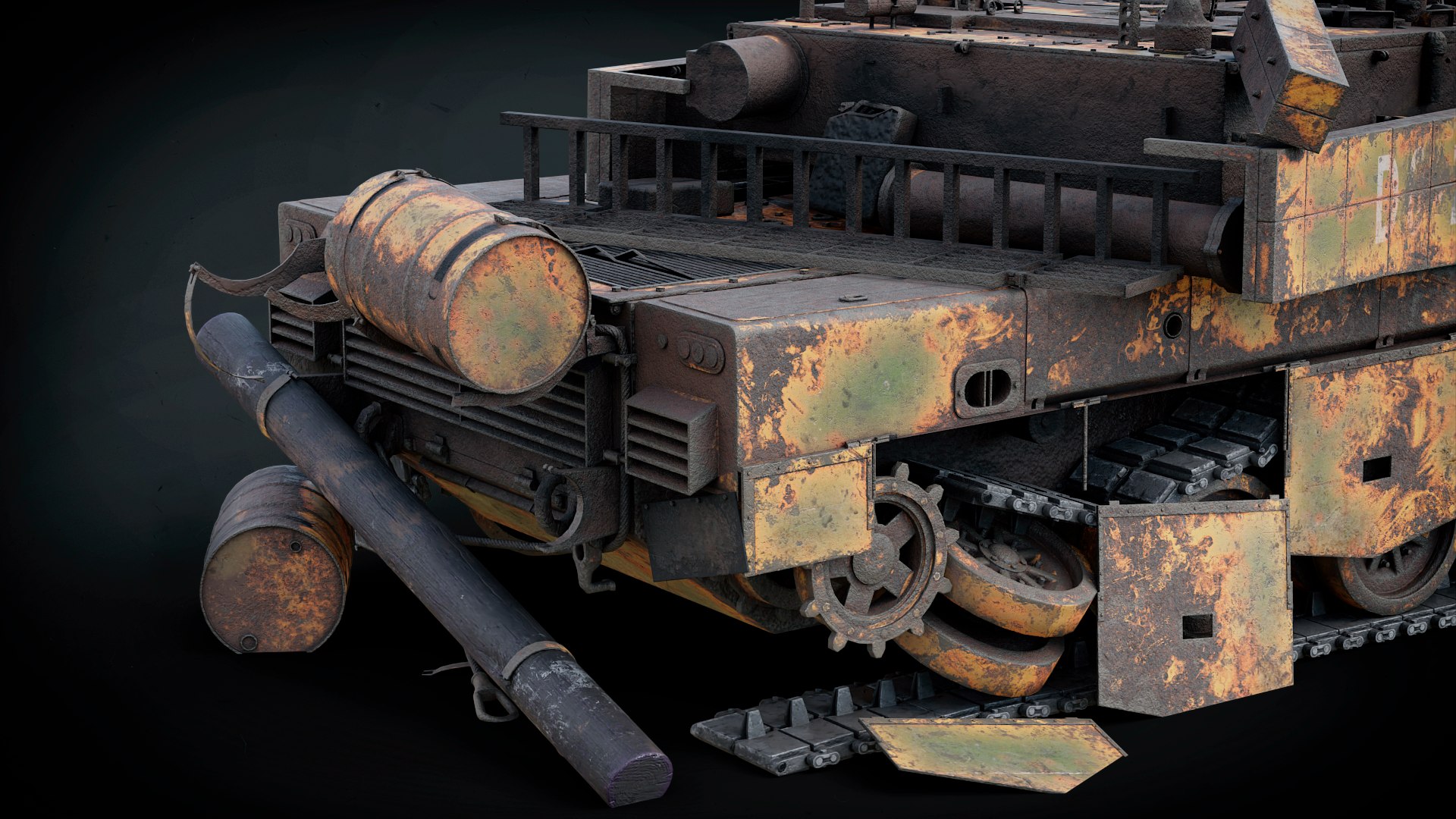 3D Burnt Type 99 Chinese Main Battle Tank Model - TurboSquid 2150118