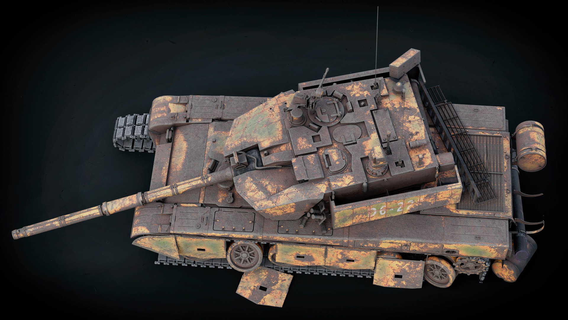 3D Burnt Type 99 Chinese Main Battle Tank Model - TurboSquid 2150118