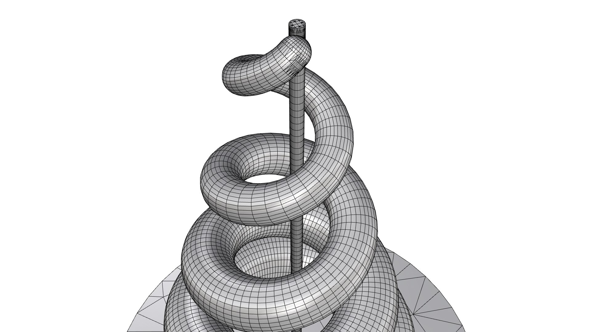 3D Spiral Figure Statue 02 Tree Model - TurboSquid 2281965