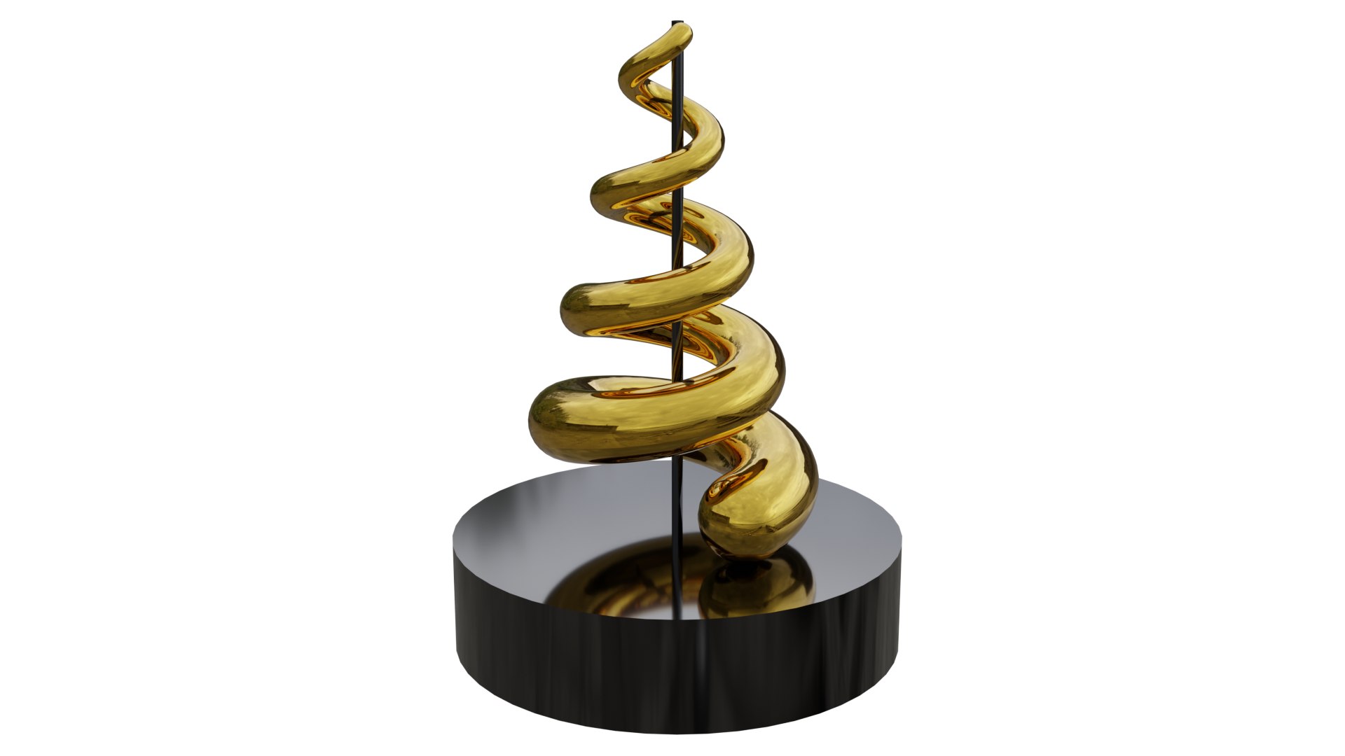 3D Spiral Figure Statue 02 Tree Model - TurboSquid 2281965