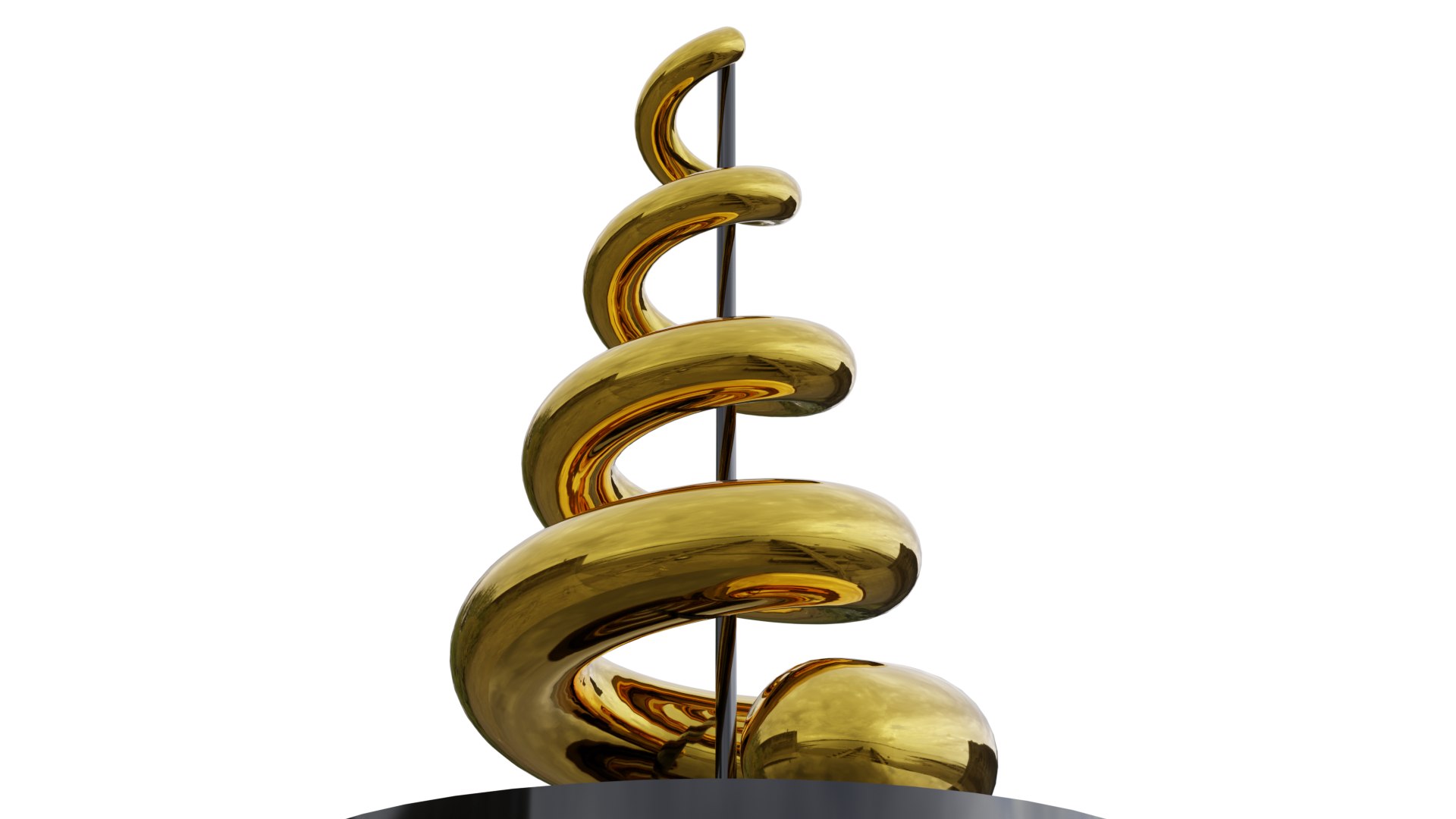 3D Spiral Figure Statue 02 Tree Model - TurboSquid 2281965