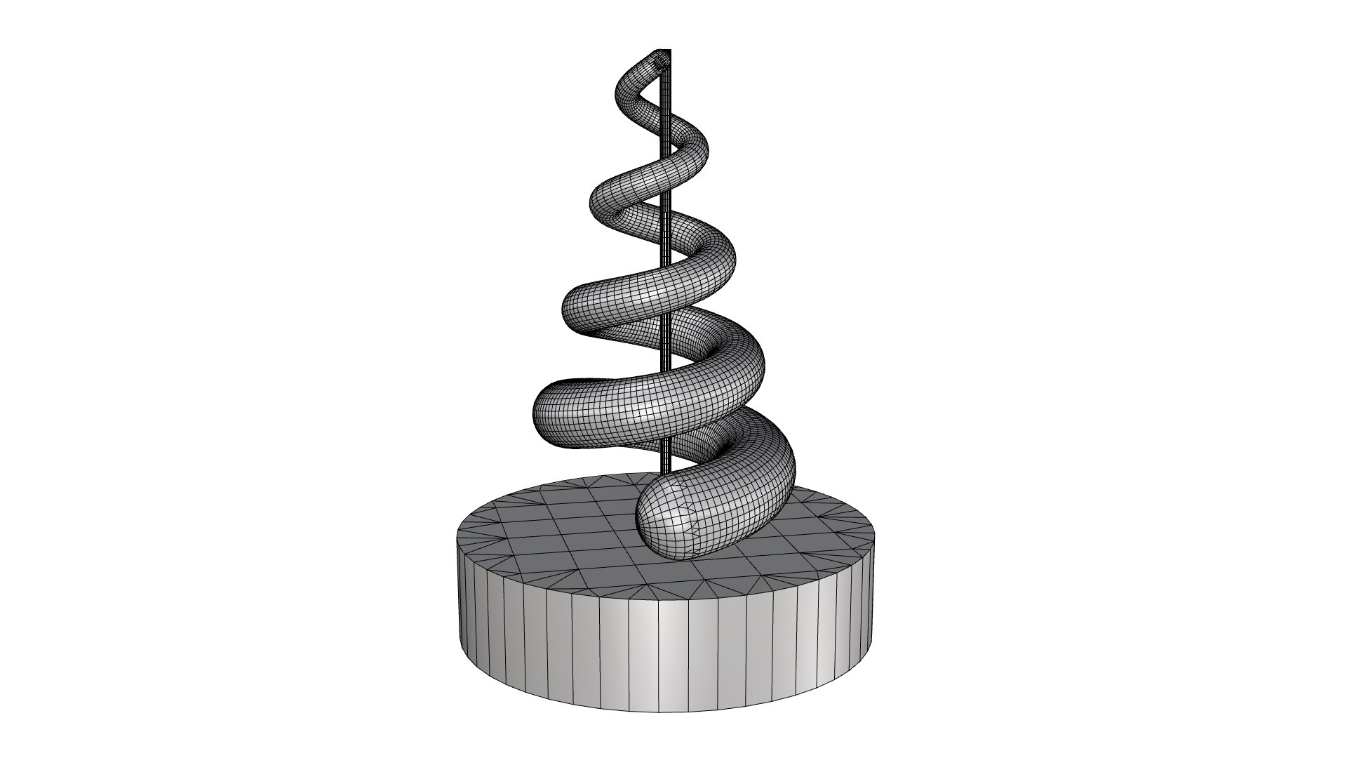 3D Spiral Figure Statue 02 Tree Model - TurboSquid 2281965