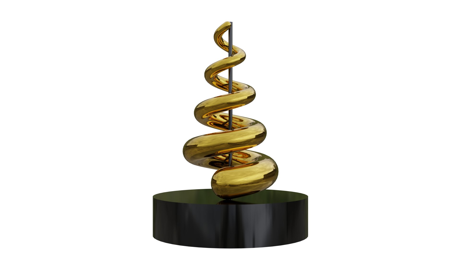 3D Spiral Figure Statue 02 Tree Model - TurboSquid 2281965