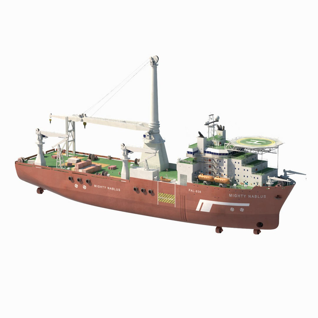 3ds Max Multipurpose Vessel Ship Use