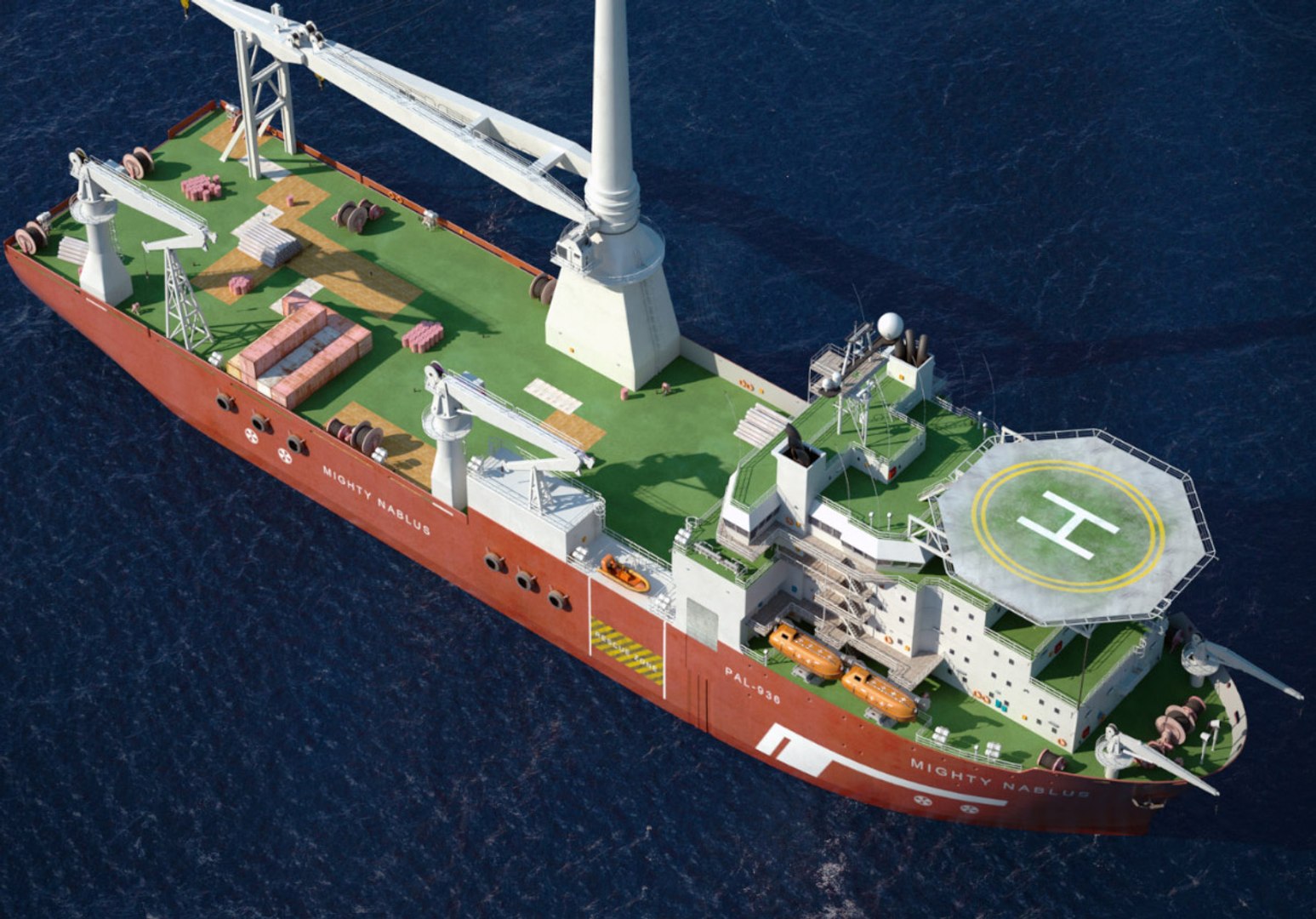 3ds Max Multipurpose Vessel Ship Use