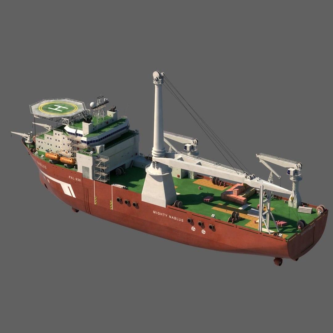 3ds Max Multipurpose Vessel Ship Use