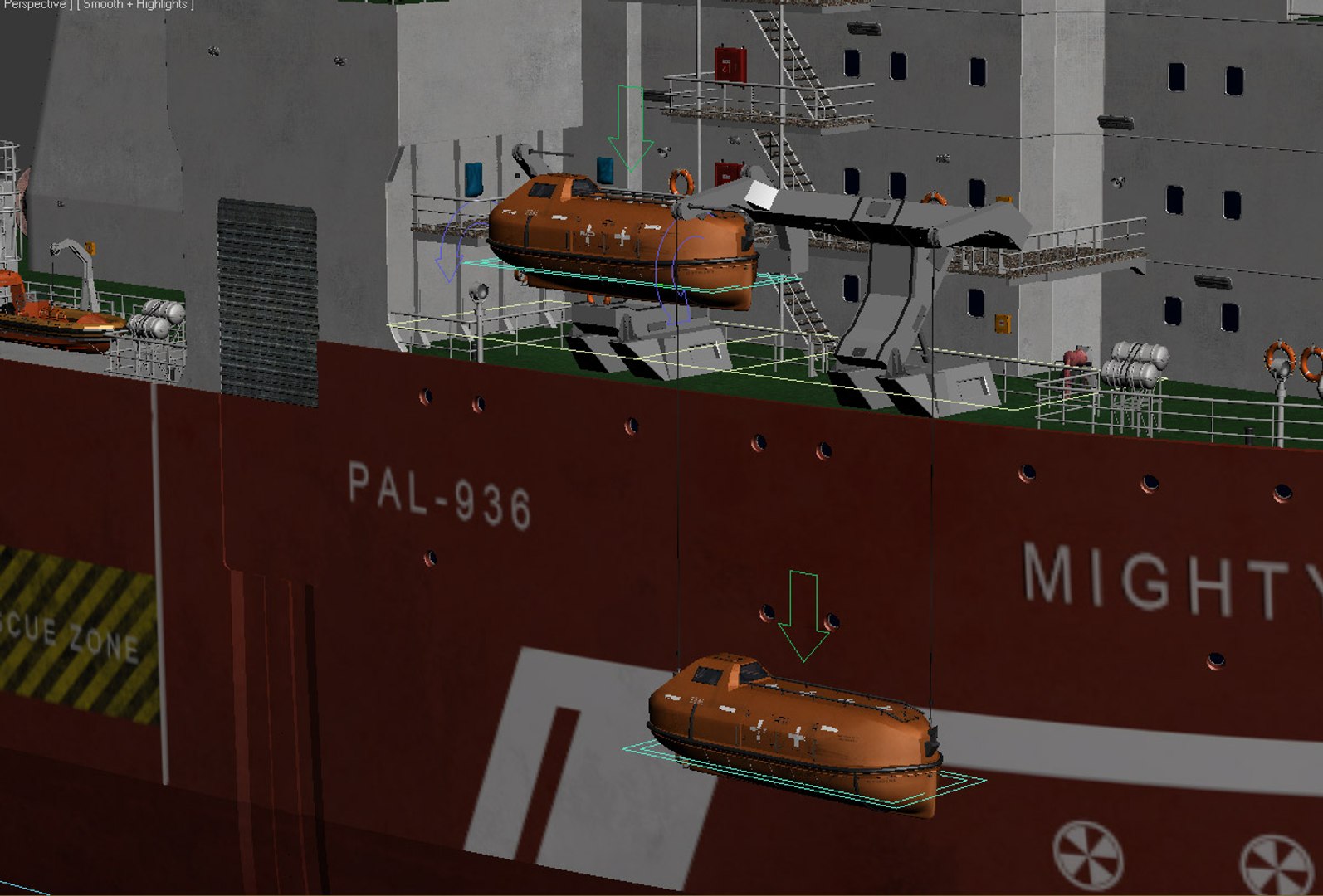 3ds Max Multipurpose Vessel Ship Use