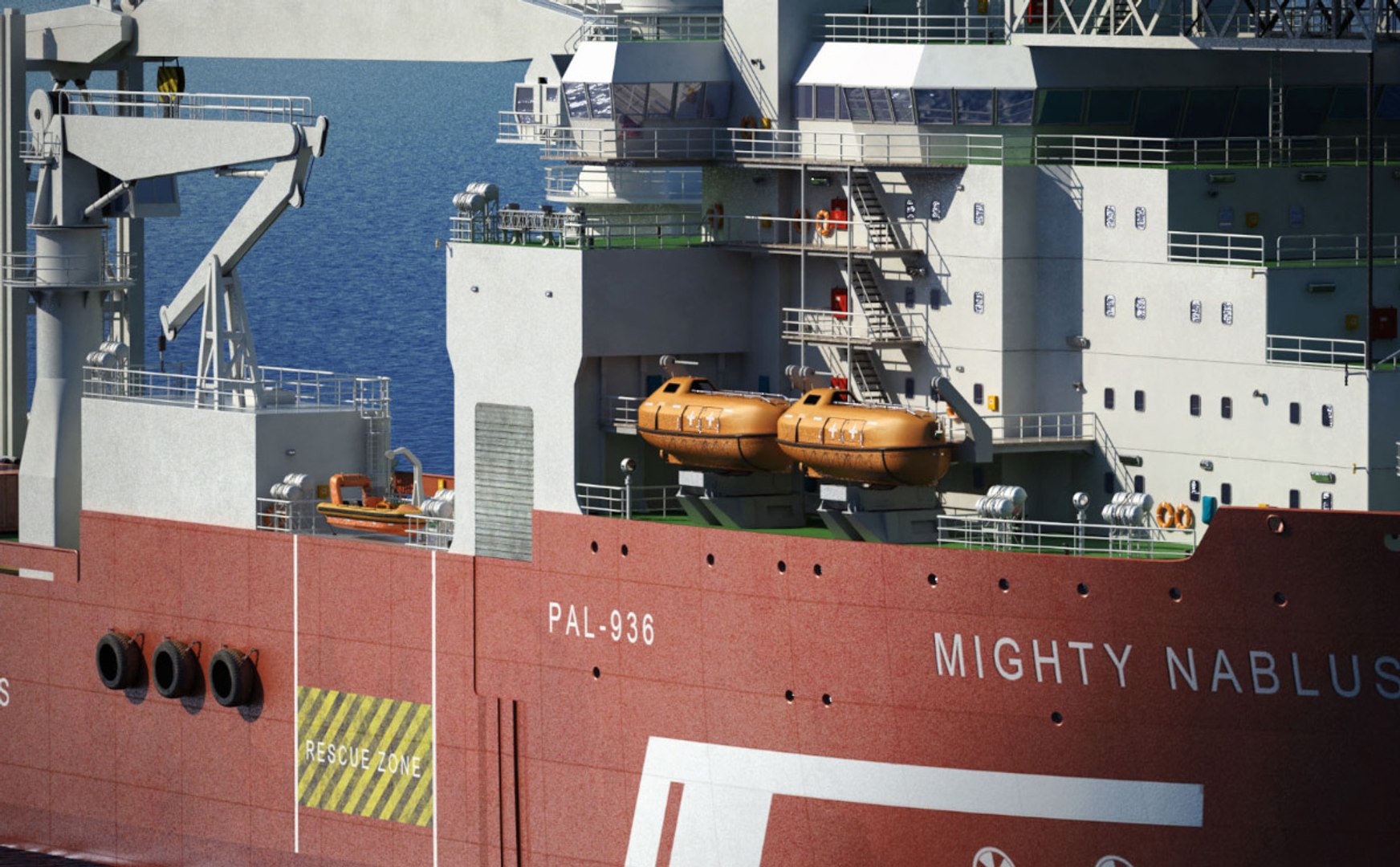 3ds Max Multipurpose Vessel Ship Use