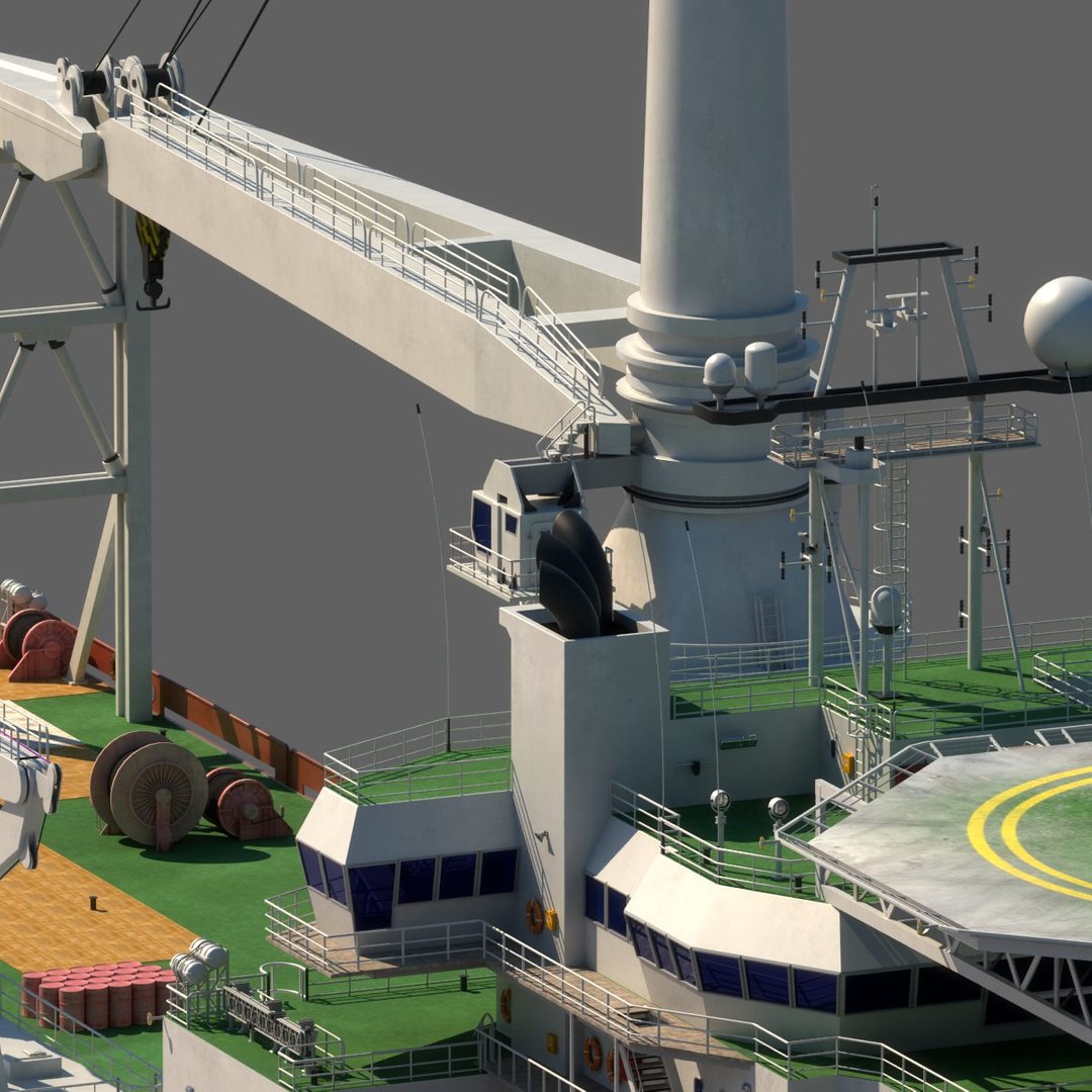 3ds Max Multipurpose Vessel Ship Use