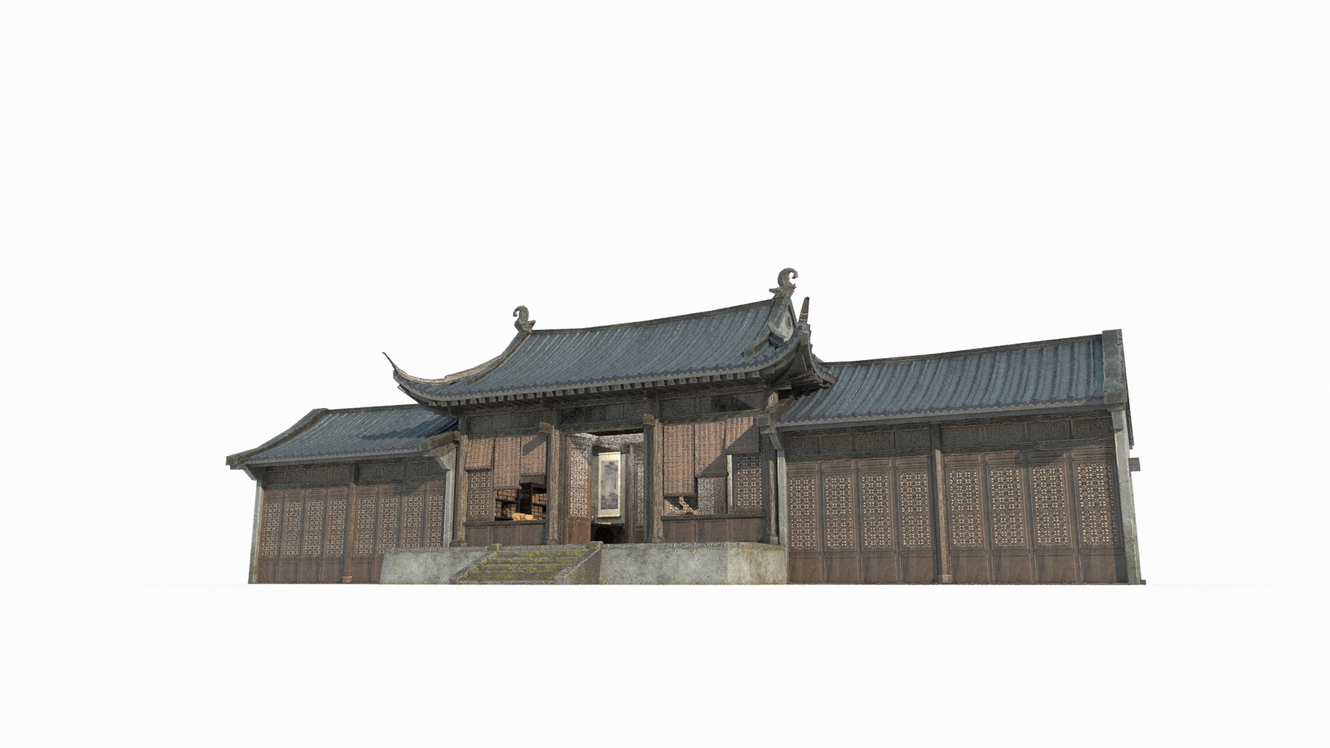 Asian Ancient Architecture Wing Room 3D - TurboSquid 2284043