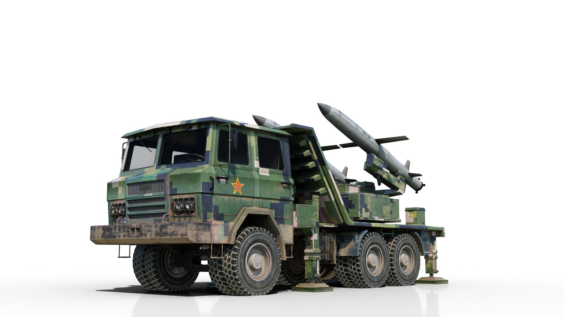 3D Model PLA Navy YJ-18 YJ18 ANTI-SHIP MISSILE Launcher - TurboSquid ...