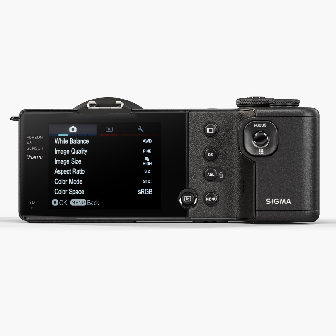 3D model low-poly sigma dp0 quattro - TurboSquid 1539754