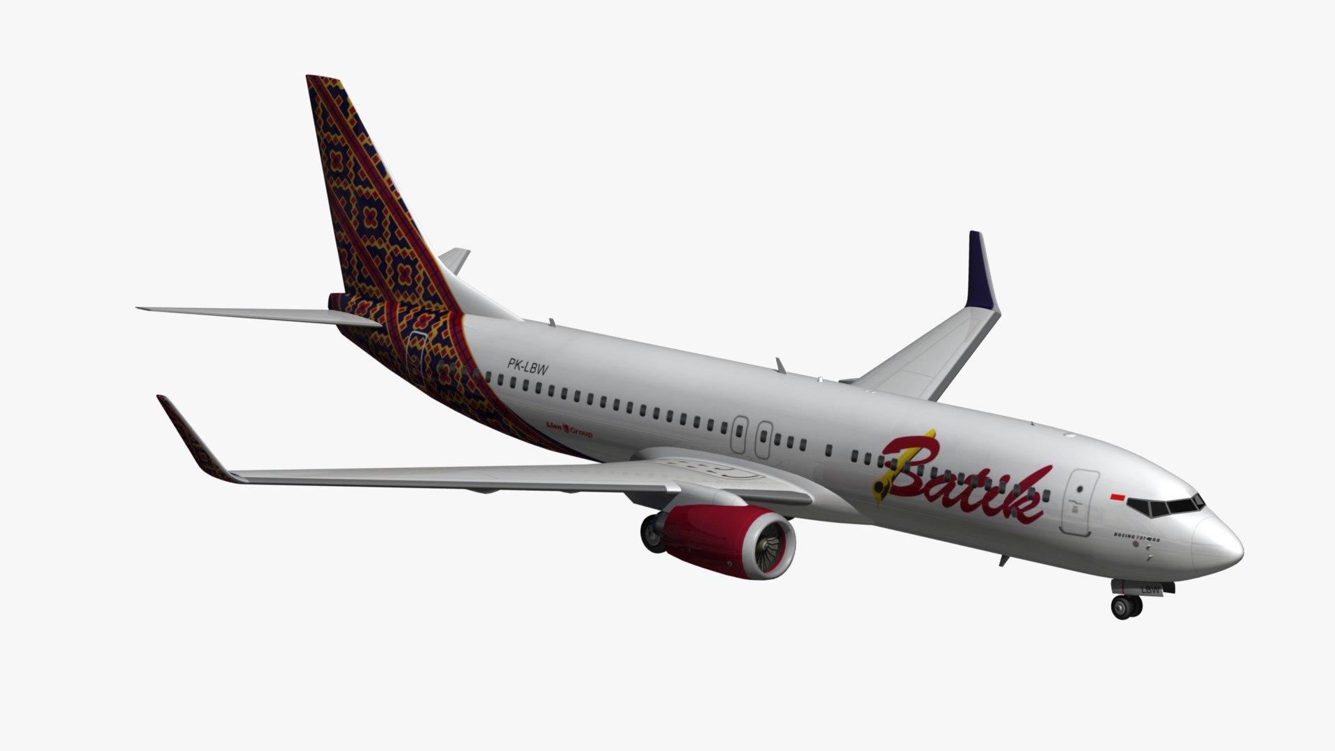 3D model boeing batik air - TurboSquid 1244634