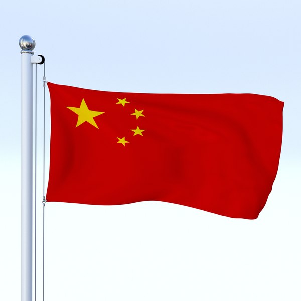 modelo 3d Bandera china animada - TurboSquid 1085646