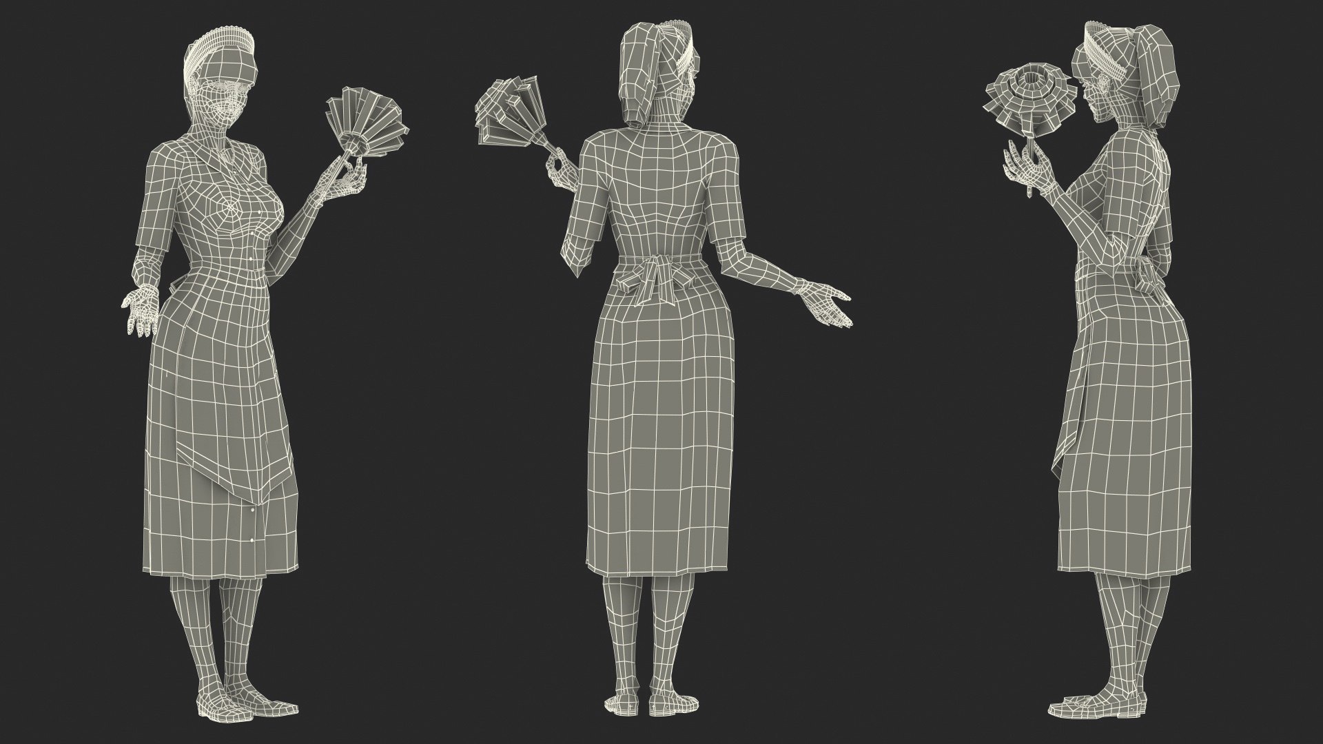 Housekeeping maid rigged female 3D - TurboSquid 1582751
