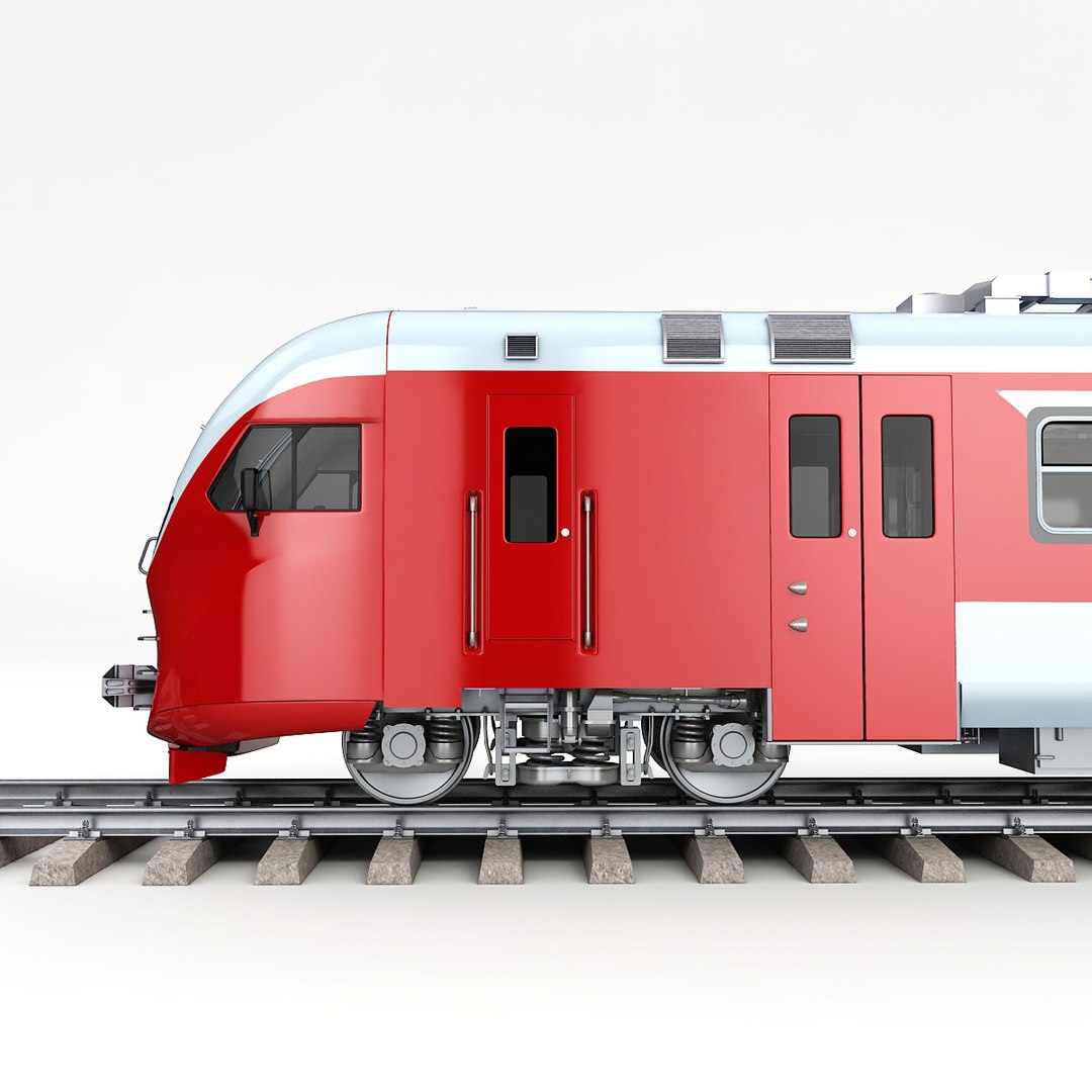 3d Passenger Train Model
