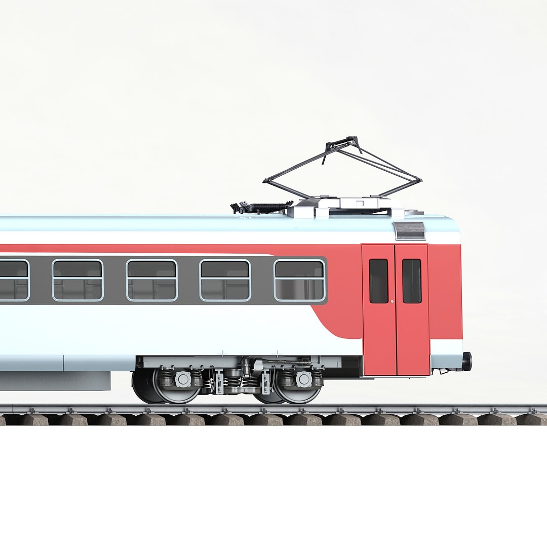 3d Passenger Train Model