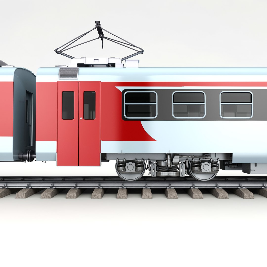 3d Passenger Train Model